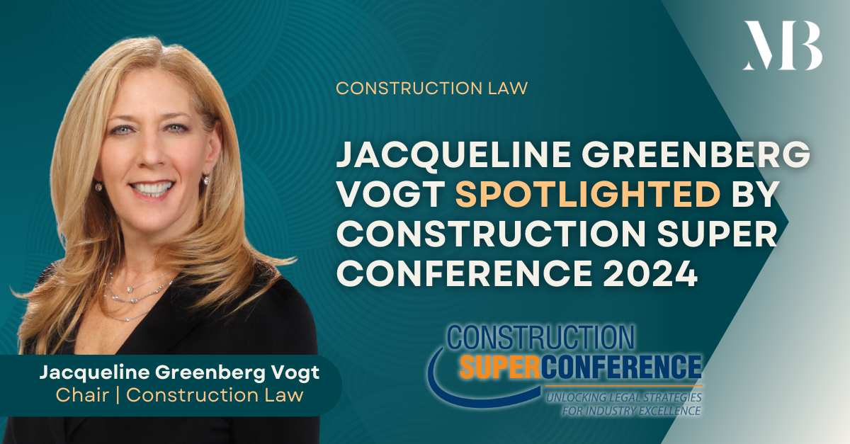 Jacqueline Greenberg Vogt’s Panel Highlighted by the 2024 Construction ...