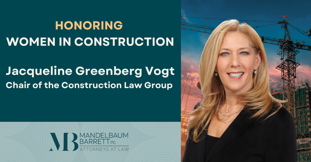 Honoring Women in Construction: Jacqueline Greenberg Vogt Chair of the ...