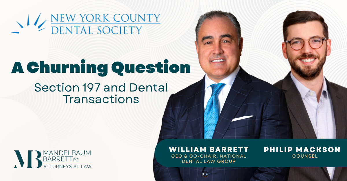 William Barrett and Philip Mackson Explain How Section 197 Can Impact ...