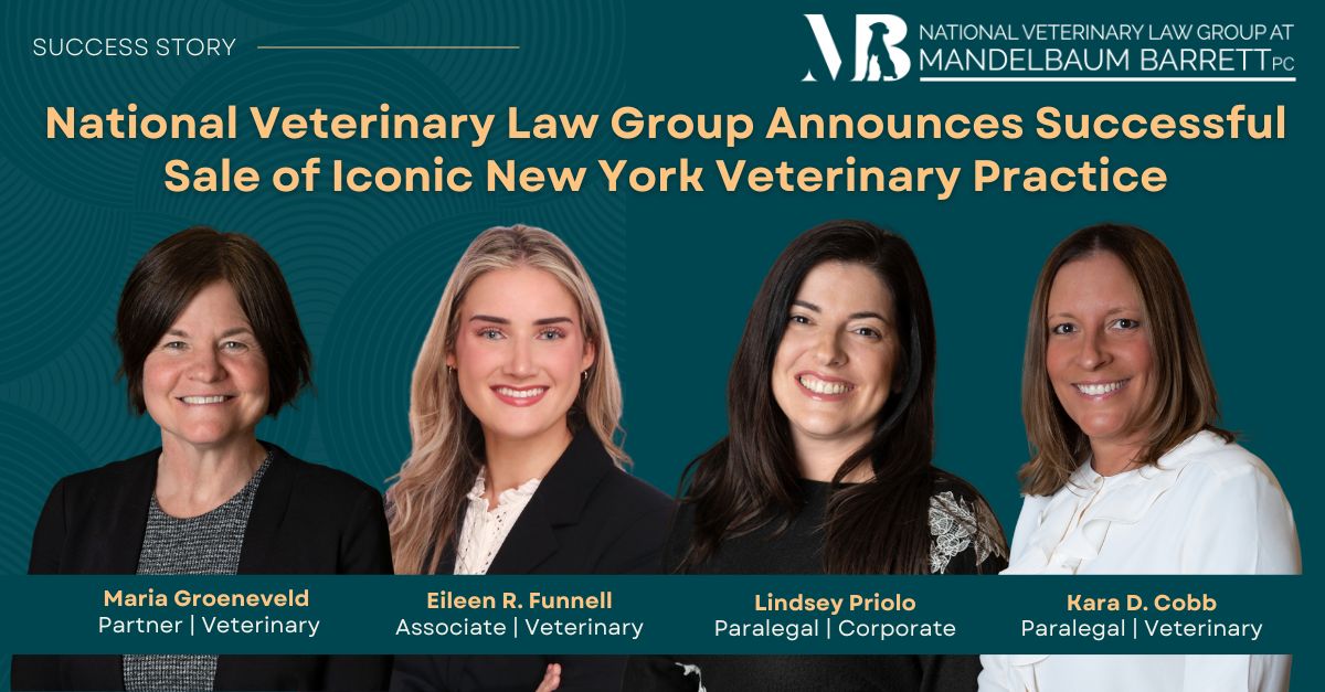 Deal Alert: The National Veterinary Law Group Announces Successful Sale ...