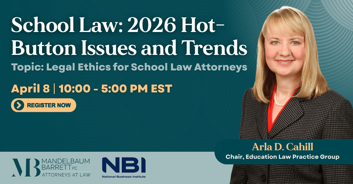 Arla D. Cahill to Present on Legal Ethics at NBI School Law 2026
