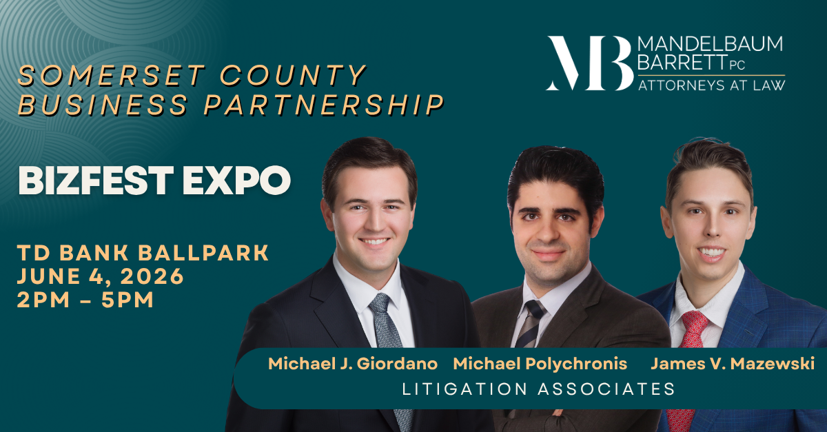 Somerset County Business Partnership BizFest Expo - Mandelbaum Barrett PC